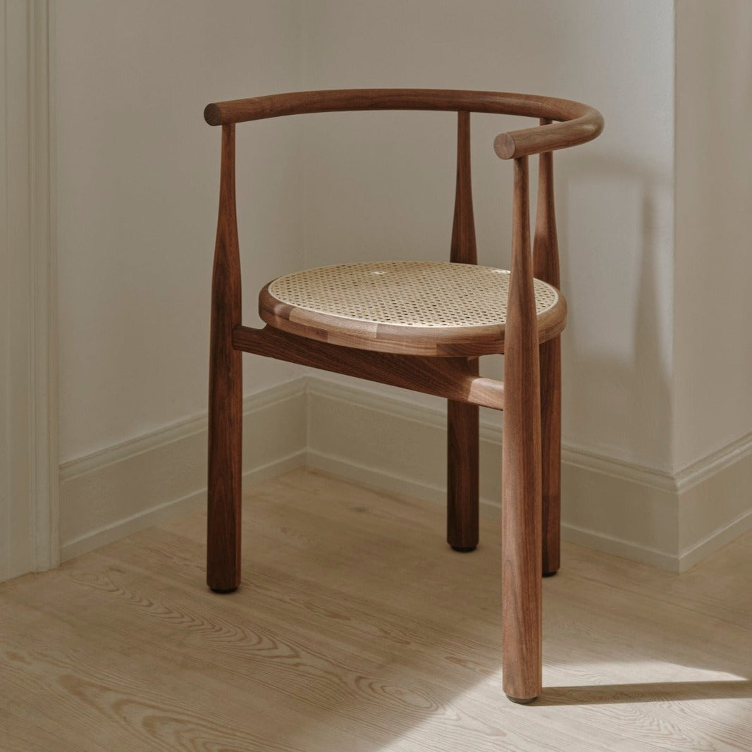 Stol Bukowski med rottingsete – OsloDeco