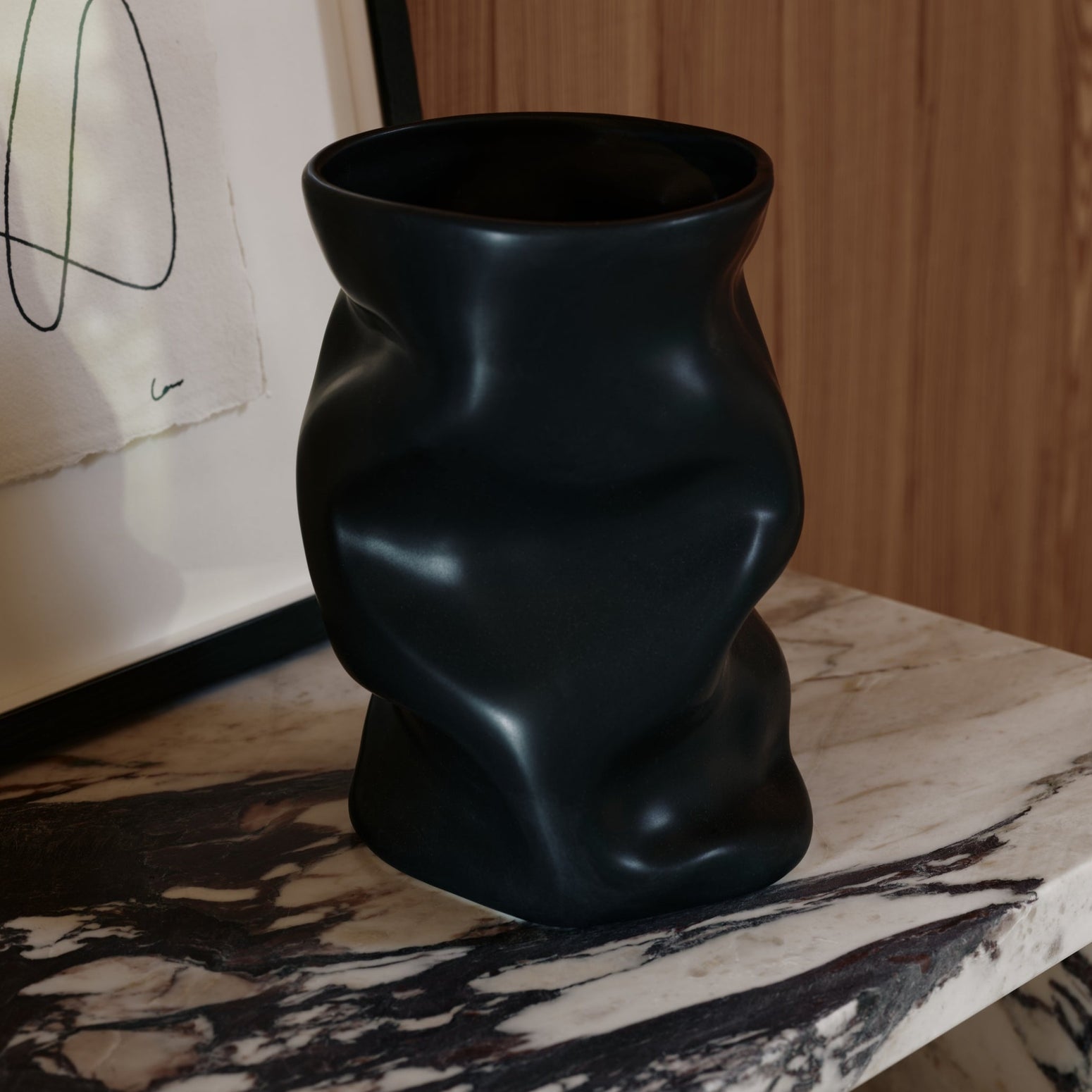 Bord Plinth Bridge Calacatta Viola-marmor – OsloDeco